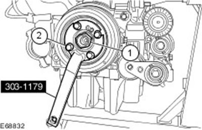 Ключ 9995433 держатель шкива коленвала VOLVO/FORD 303-1179/999-5433 ...