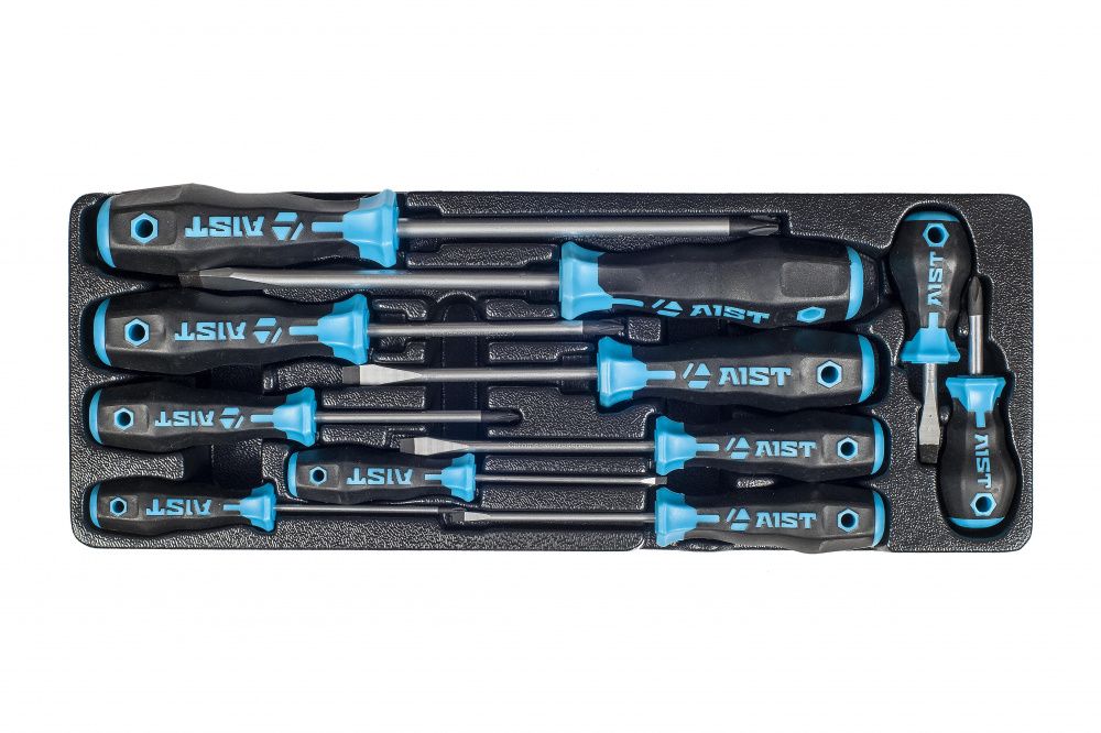 0-800211 AIST — Набор отверток комбинированный SL и PH 11 предметов в ...
